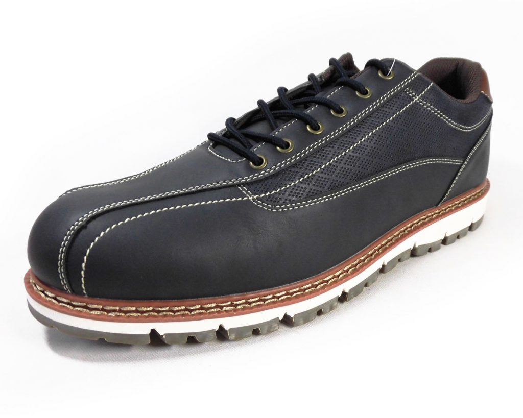 LiBERTO（EDWIN）レザースニーカー（4cm防水・防滑ソール）カジュアルシューズ ネイビー（紺色）ワイズ3E（EEE）28cm（28.0cm）、29cm（29.0cm）【大きいサイズ ...